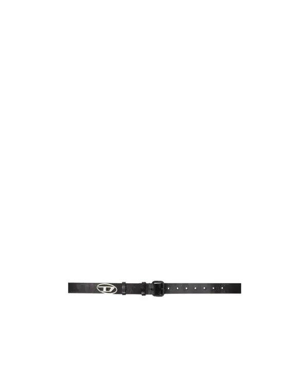 DIESEL® Logo Buckle Belt - Black