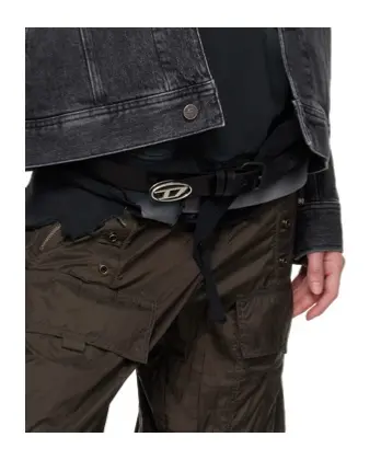 DIESEL® Logo Buckle Belt