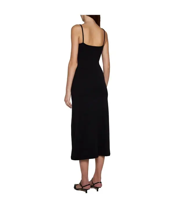 DIESEL® Sleeveless Logo Patch Midi Dress
