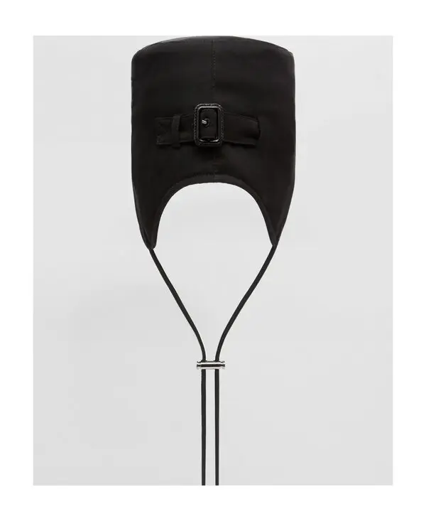 Burberry Monogram Drawstring Gabardine Cap