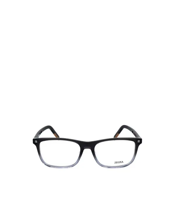 Zegna Rectangle Frame Eyeglasses - White