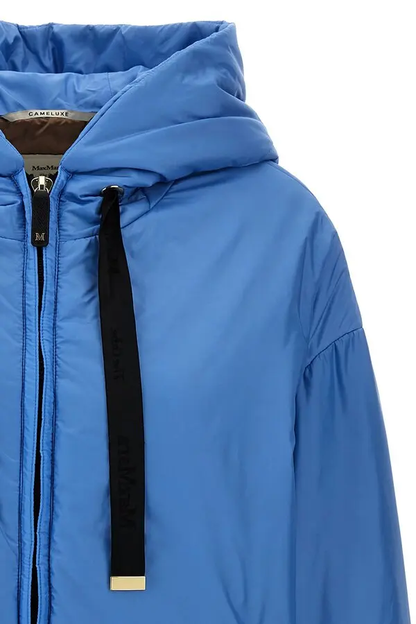 Max Mara Daria Zip-up Drawstring Jacket - Blue