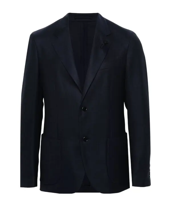 LARDINI Single-breasted Tailored Blazer - Blue