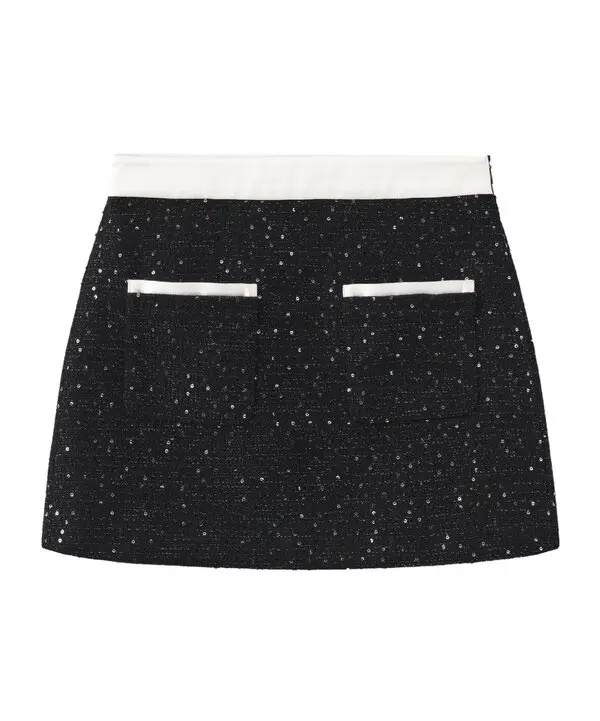 Marissa Chiara Double Pocket Embellished Skirt