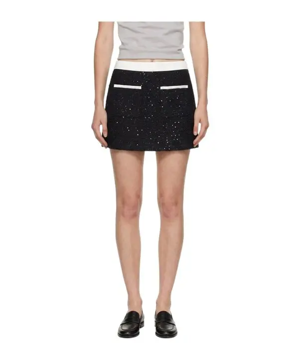 Marissa Chiara Double Pocket Embellished Skirt