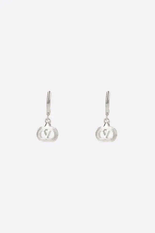 Valentino Garavani Logo Drop Earrings