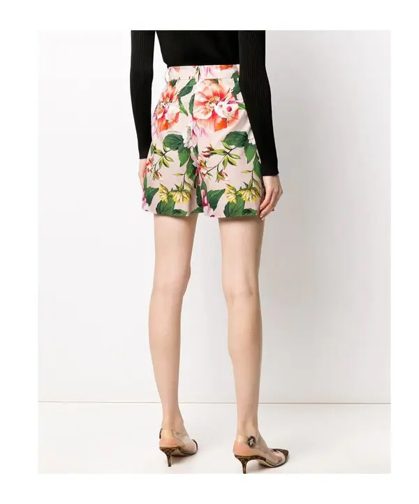 Dolce & Gabbana Floral Print Tailored Shorts