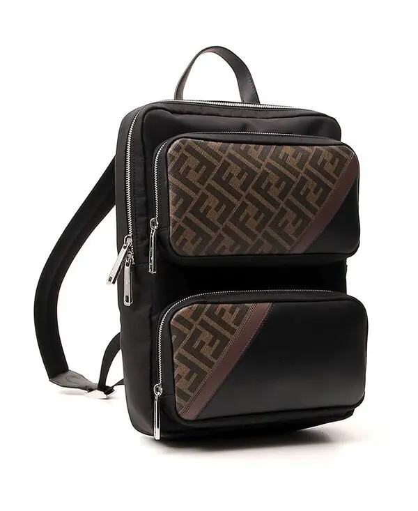 Fendi Ff Motif Paneled Backpack