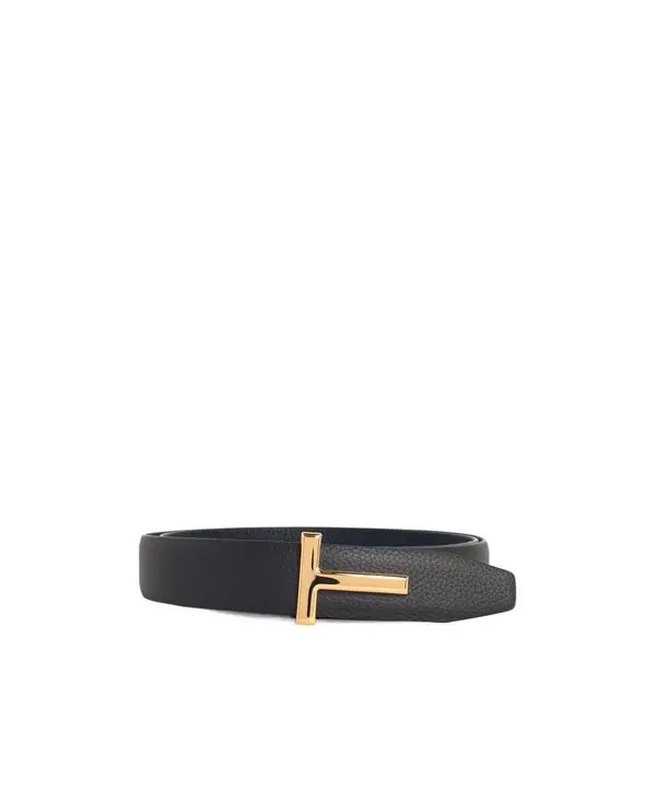 TOM FORD T Plaque Belt - Brown
