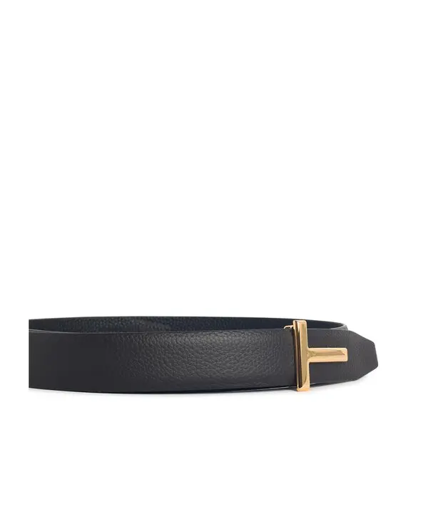 TOM FORD T Plaque Belt - Brown