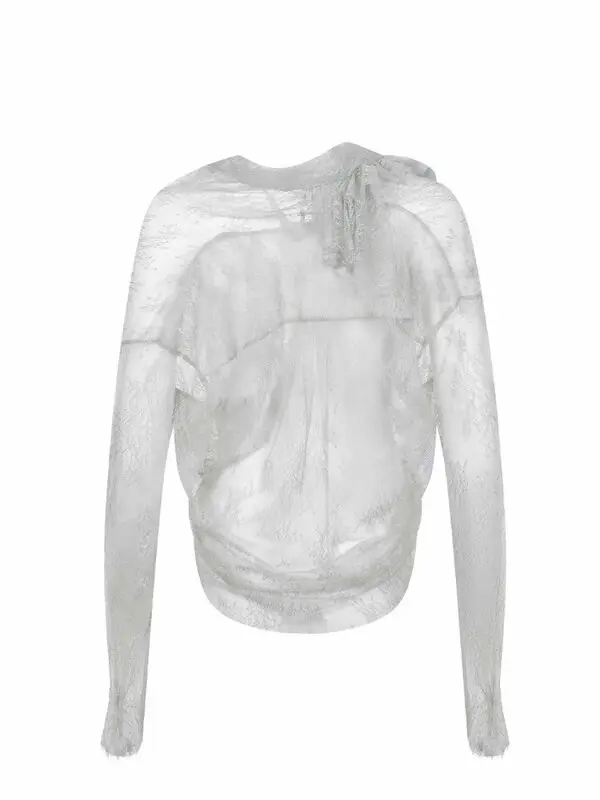 Alberta Ferretti Ruffled Lace Shirt
