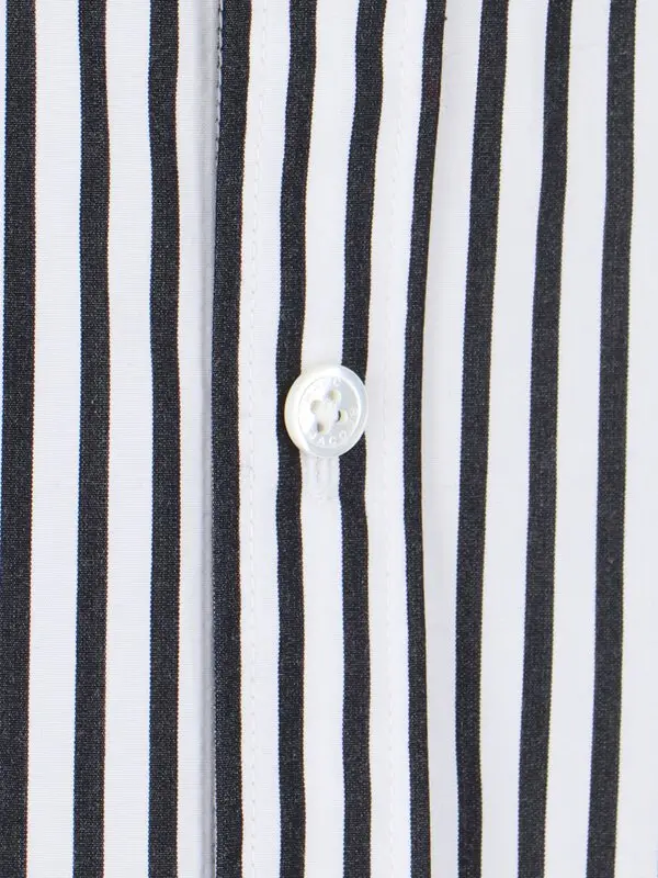 Marc Jacobs Striped Logo Embroidered Shirt