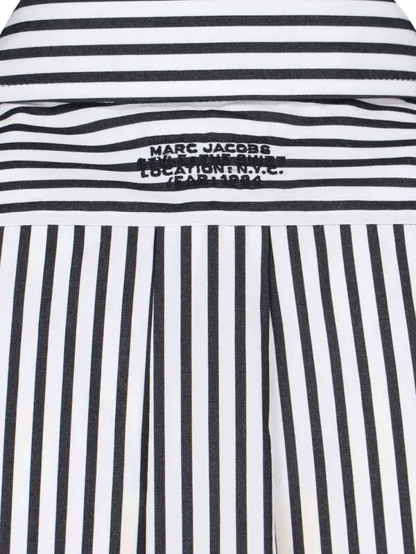 Marc Jacobs Striped Logo Embroidered Shirt
