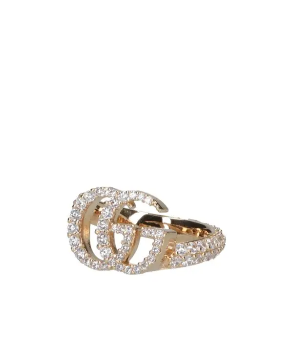 Gucci Gg Marmont Embellished Ring - Golden