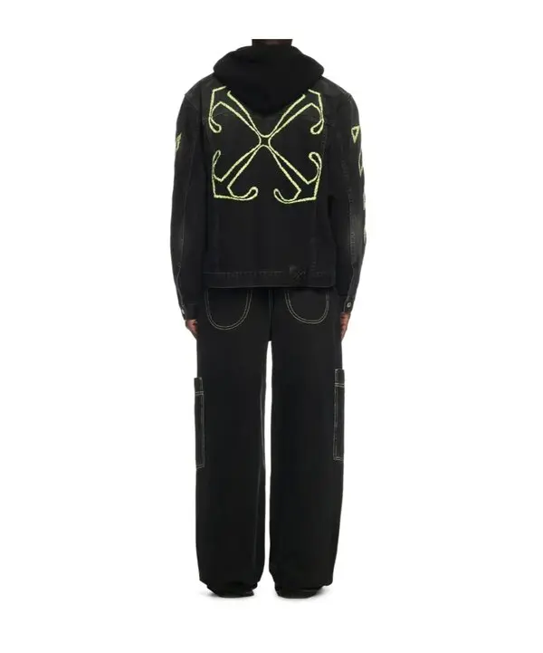 Off-White Arrow Outline Denim Jacket