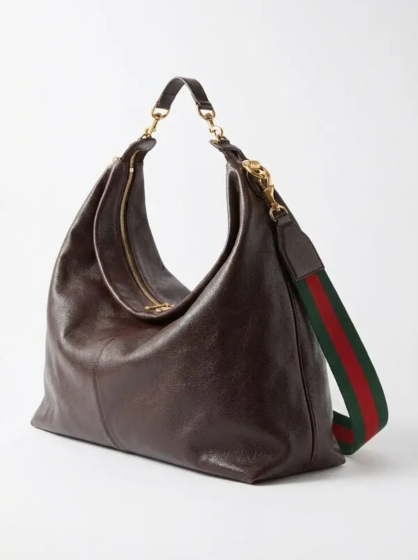 Gucci Brera Large Crossbody Bag - Dark Brown
