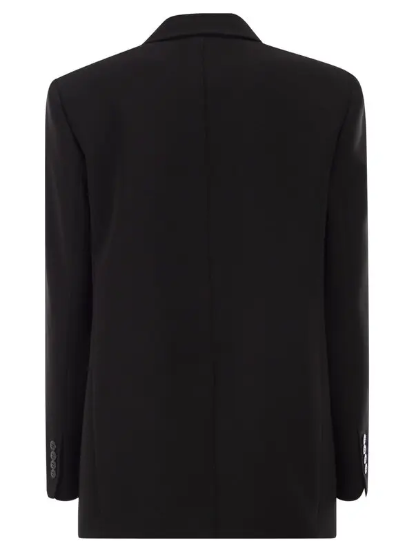 Max Mara Bosco Single-breasted Cady Blazer - Black