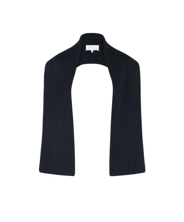 MAISON MARGIELA Knitted Scarf - Black