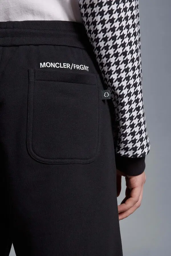 Moncler Jersey Bermuda Shorts With Logo Detail