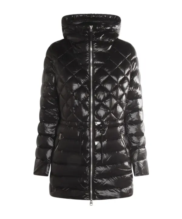 Mackage Diamond-quilted Hooded Coat - Black