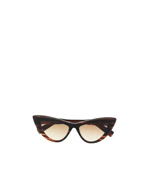 Balmain Cat Eye Sunglasses With Logo Detail - Black
