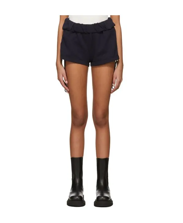 DION LEE Rolled-waist Track Shorts