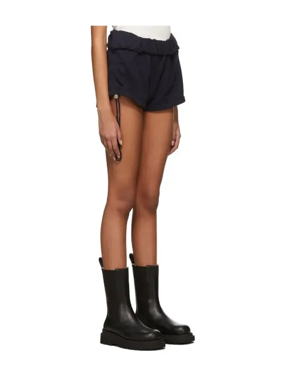 DION LEE Rolled-waist Track Shorts