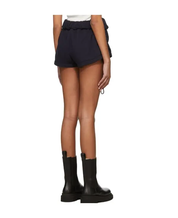 DION LEE Rolled-waist Track Shorts