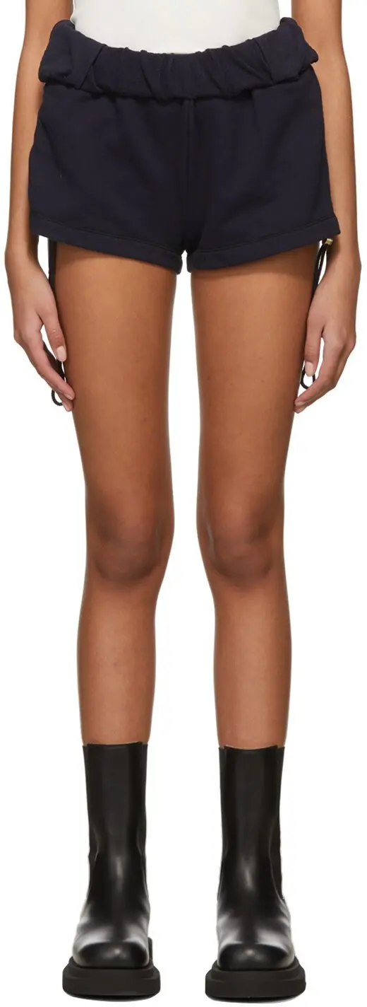 DION LEE Rolled-waist Track Shorts