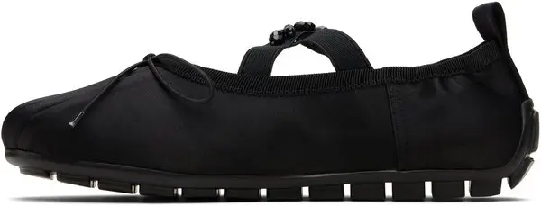 Simone Rocha Embellished Grip Ballet Flats - Black