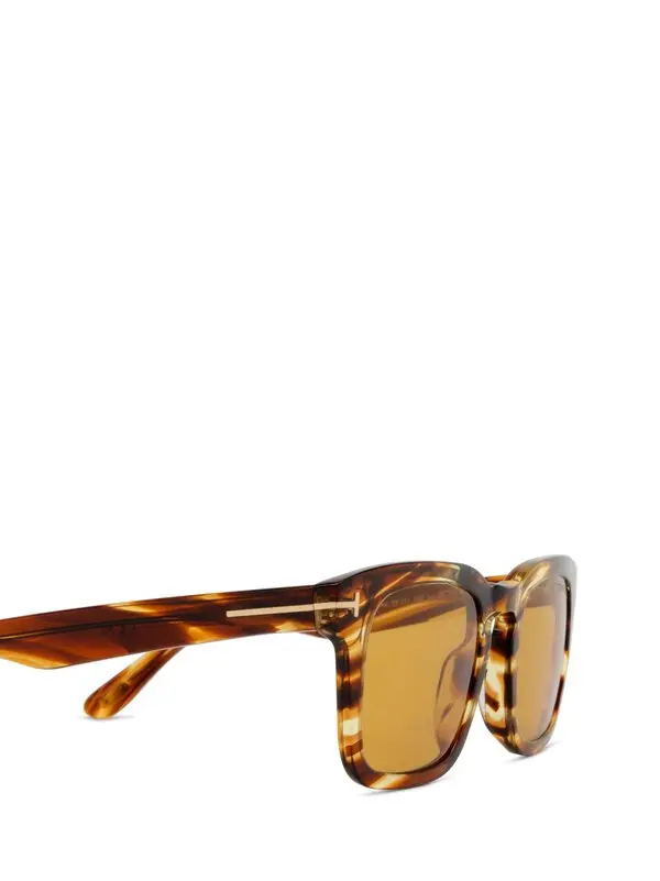 TOM FORD Dax Square Frame Sunglasses - Yellow