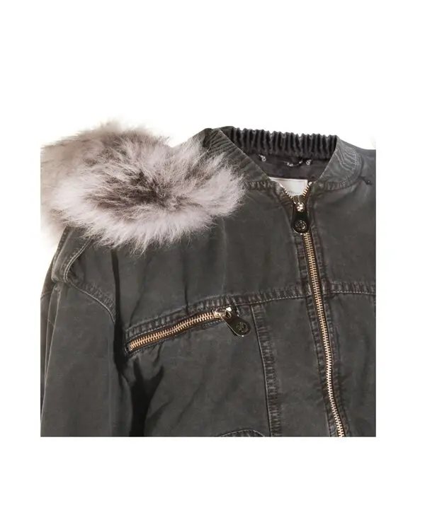 Blumarine Hooded Zip-up Bomber Jacket