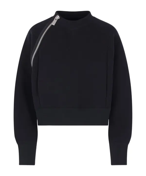 Sacai Sponge Sweat Pullover With Side Zipper