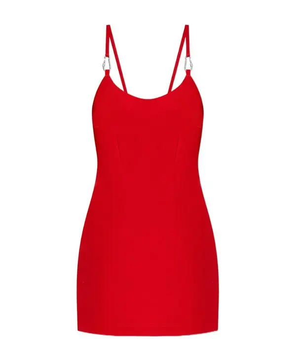 Heron Preston Cross-over Strap Dress - Red