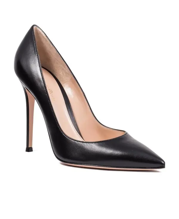 GIANVITO ROSSI 105mm Pointed-toe Stiletto Pumps - Black