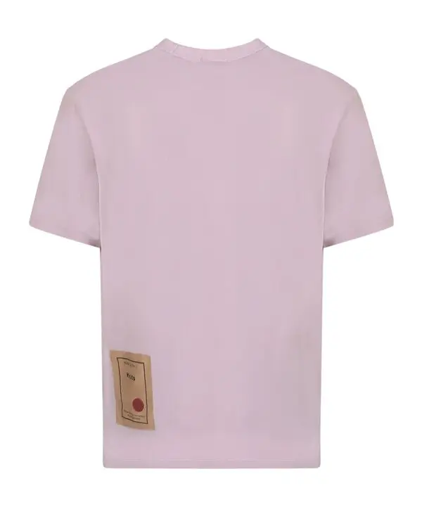 TEN C Logo-patch T-shirt - Pink