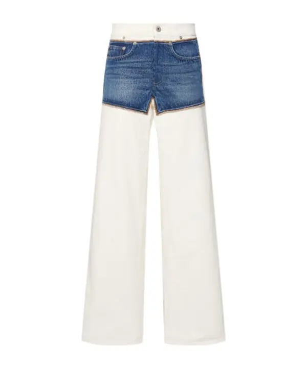 JEAN PAUL GAULTIER Stitch Detail Denim Trousers