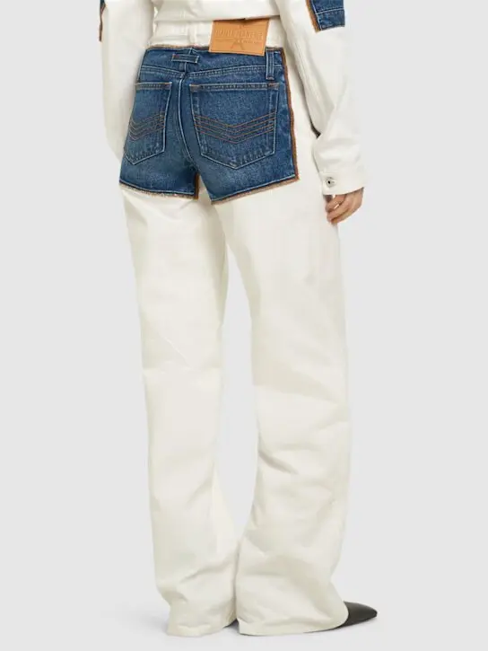 JEAN PAUL GAULTIER Stitch Detail Denim Trousers