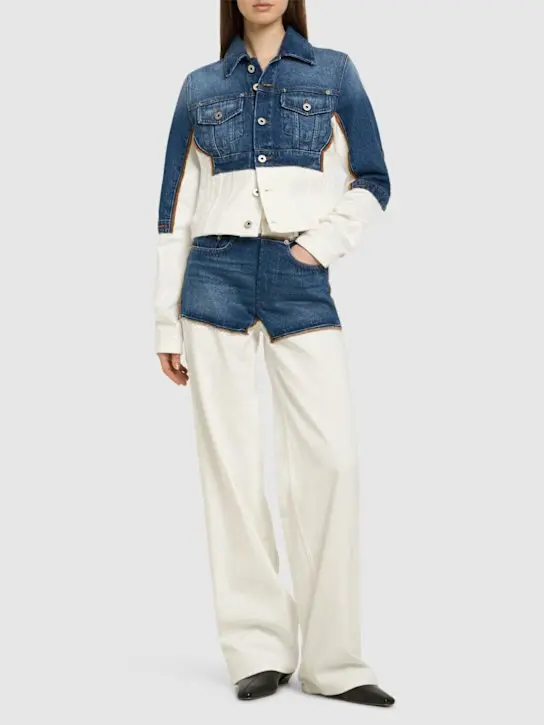 JEAN PAUL GAULTIER Stitch Detail Denim Trousers
