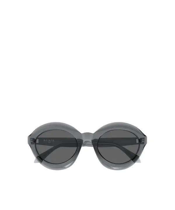 Alaïa Oval Frame Sunglasses - Gray