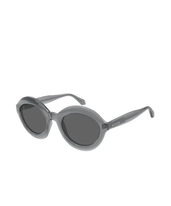 Alaïa Oval Frame Sunglasses - Gray