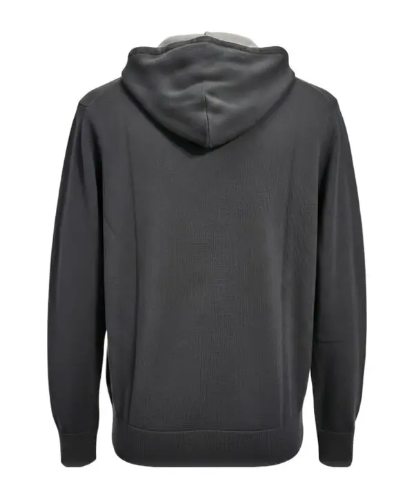 Eleventy Hooded Zip-up Sweatshirt - Black