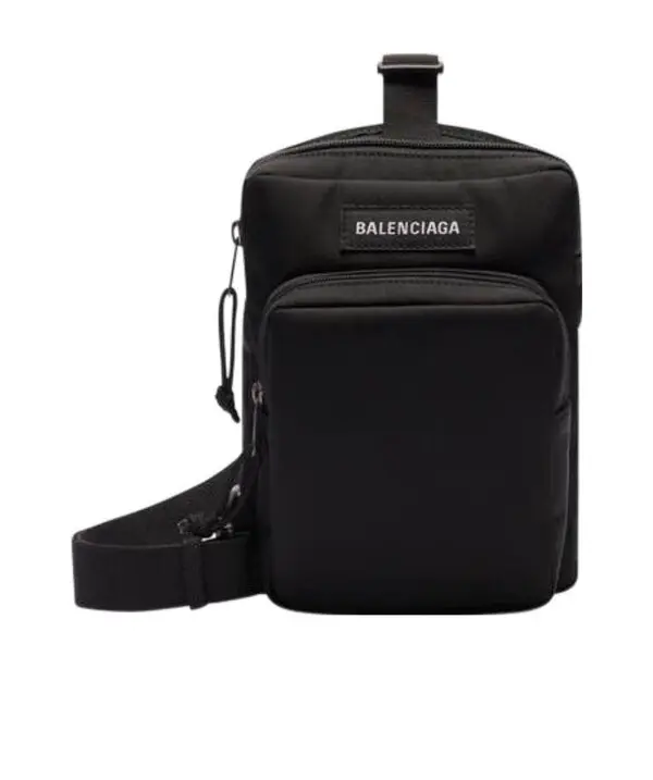 Balenciaga Borsa Explorer Crossbody Messenger Da Uomo In Nero - Black