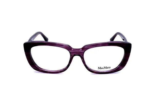 Max Mara Rectangular Full Rim Eyeglasses - White