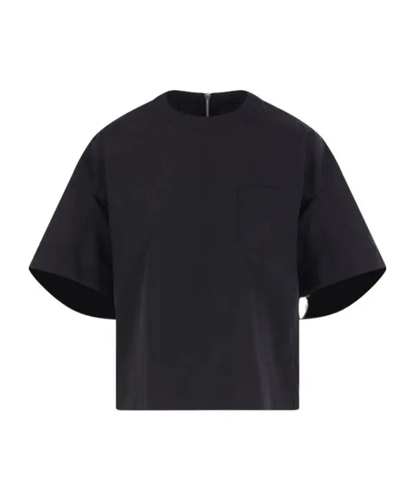 Sacai Puff Sleeve Poplin Top