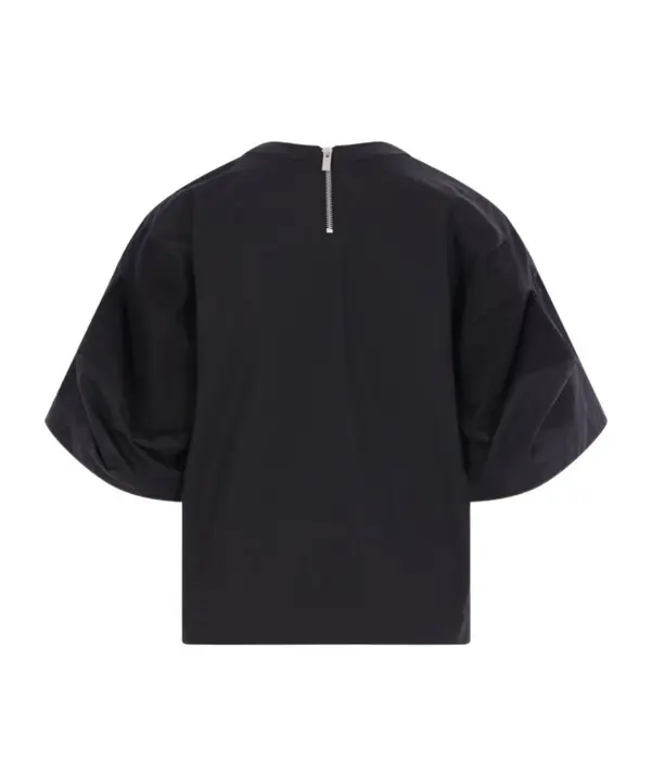 Sacai Puff Sleeve Poplin Top