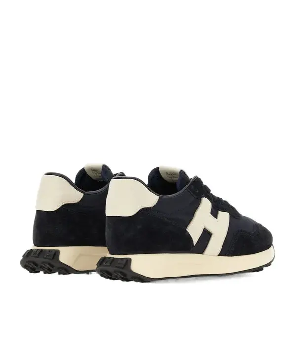 Hogan H601 Sneakers With Suede H Logo - Black