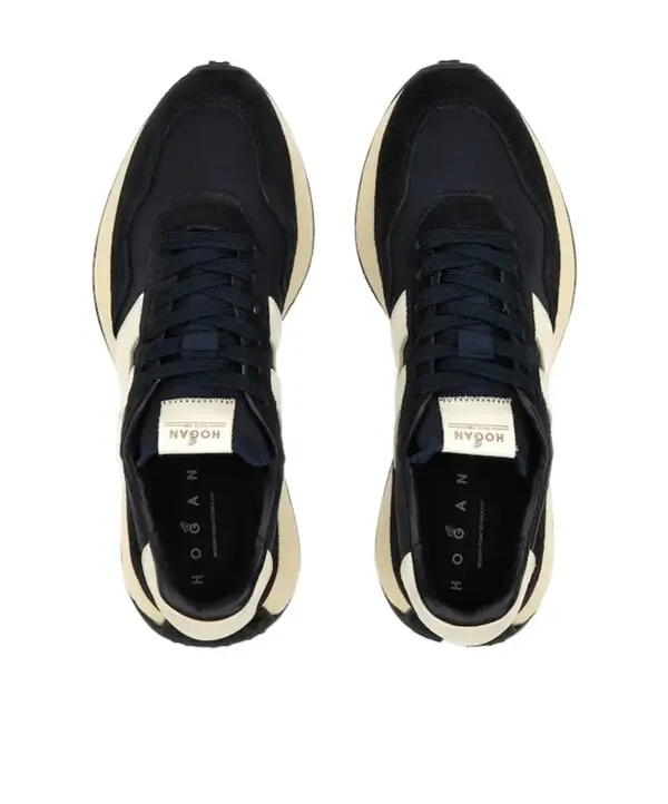 Hogan H601 Sneakers With Suede H Logo - Black