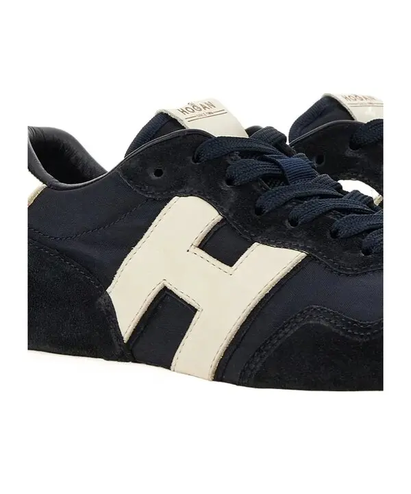 Hogan H601 Sneakers With Suede H Logo - Black