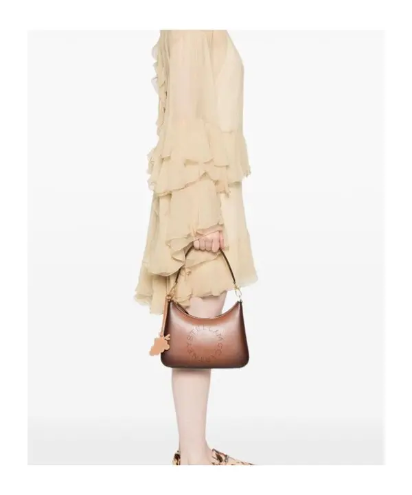 Stella McCartney Zippered Shoulder Bag - Brown